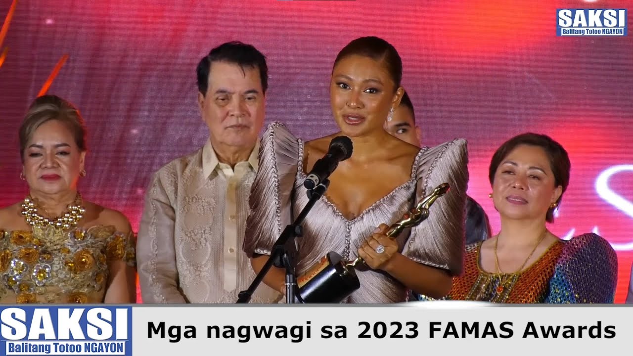 Mga nagwagi sa 71st FAMAS Awards 2023 - YouTube