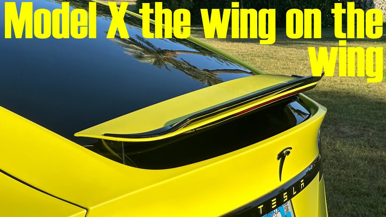 Model X the wing on the wing - YouTube