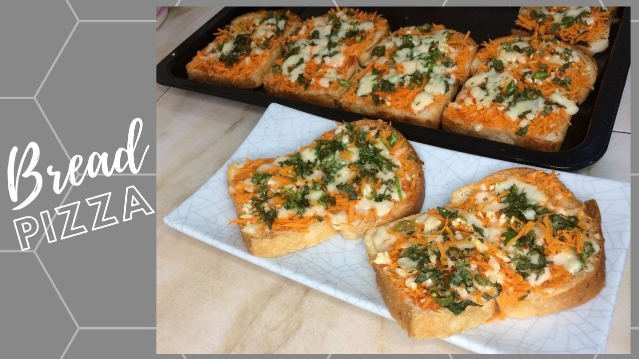 Easy Bread Pizza Recipe - YouTube