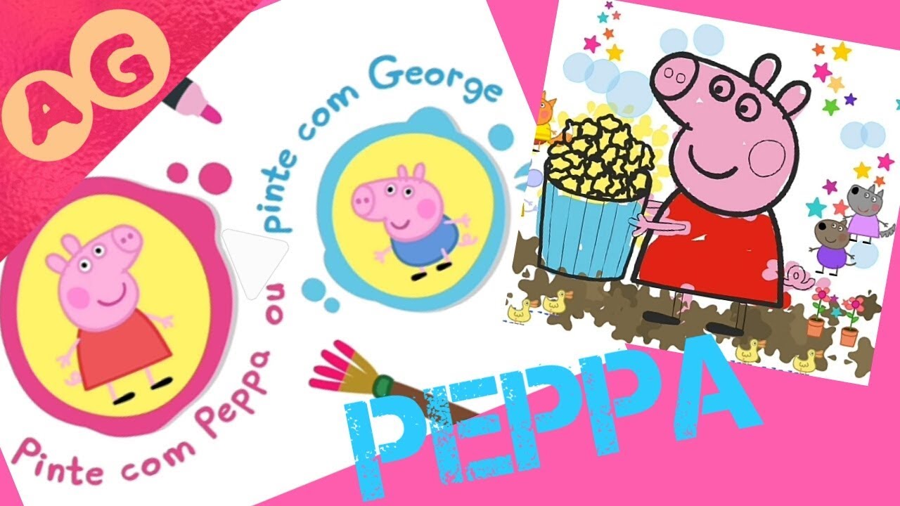 Peppa Pig: Paintbox - jogo de colorir e desenhar da peppa pig - YouTube