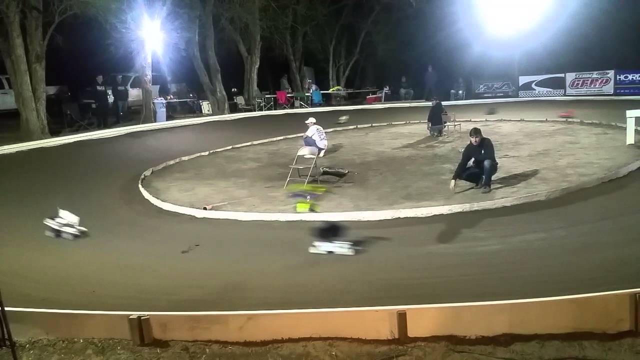 10.5 sprint A main feature at sandhill rc raceway 4/23/16 - YouTube