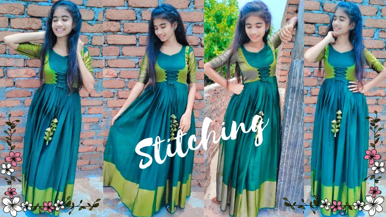 Coat model long frock👗stiching🪡 in telugu/trendy long frock👗 stiching 🪡 ...