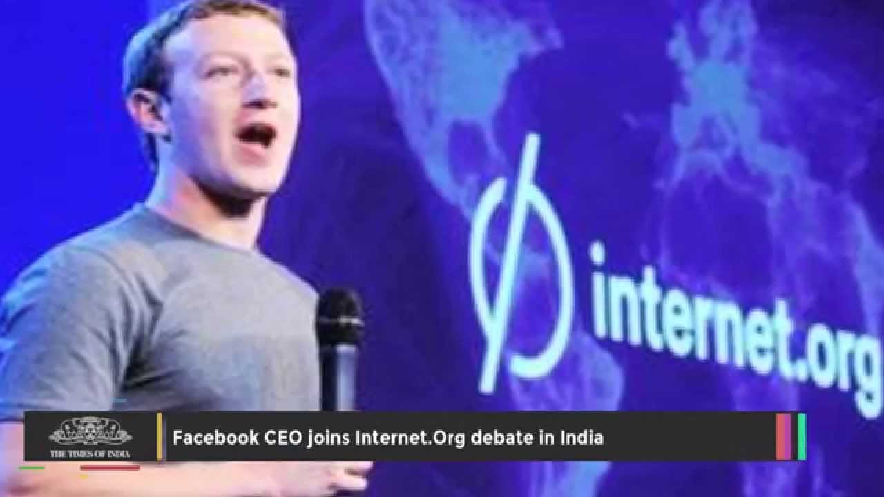 Facebook CEO Joins Internet.Org Debate in India - YouTube