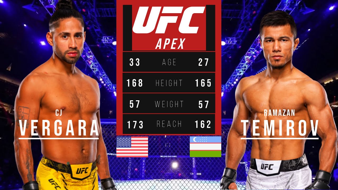 CJ VERGARA vs RAMAZAN TEMIROV FULL FIGHT UFC - YouTube
