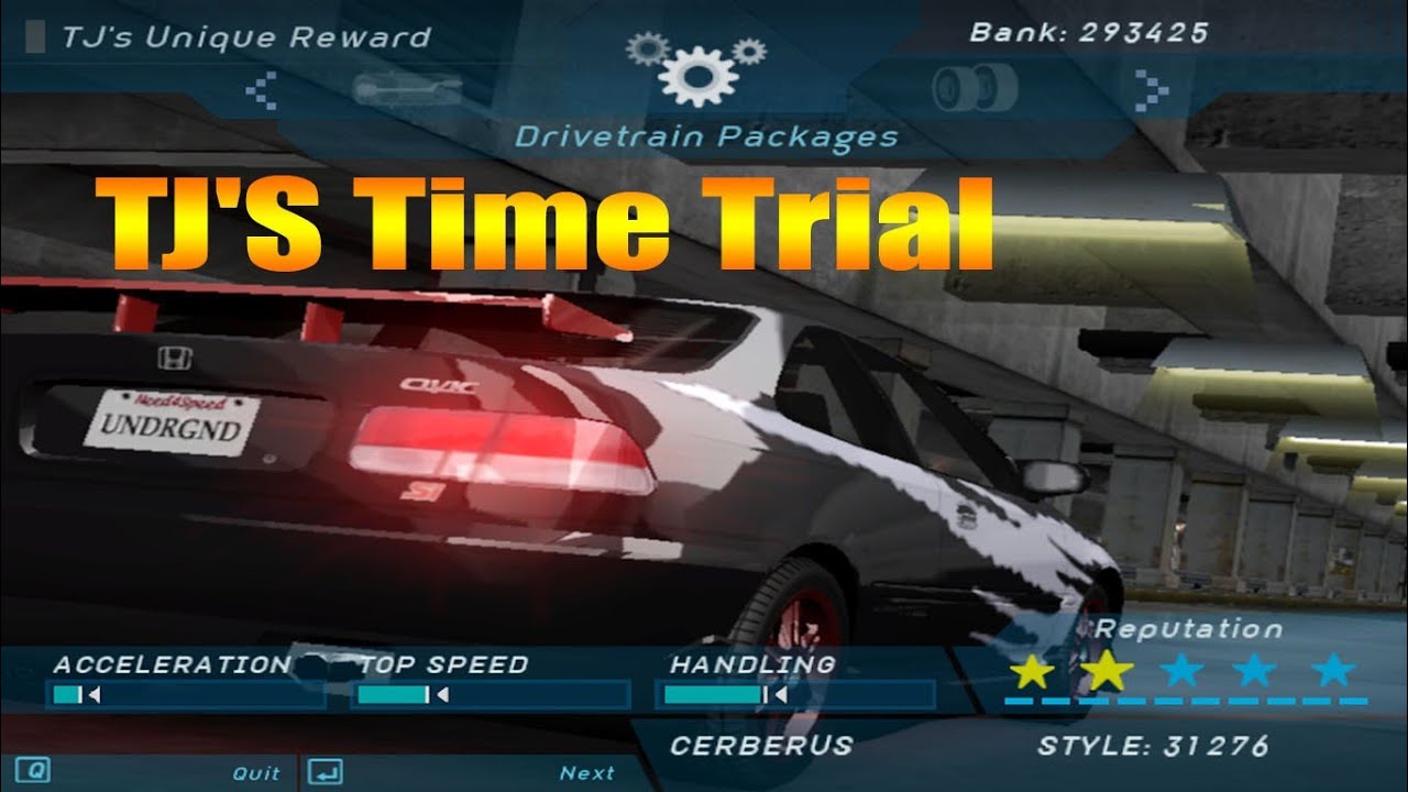 Need For Speed Underground | TJ's Time Trial | Liberty Gardens📌 - YouTube