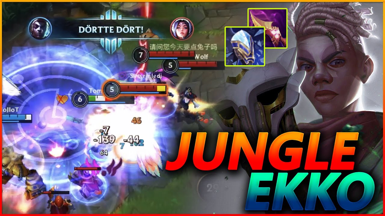 Wild Rift: Jungle Ekko Aşırı Güçlü | Yeni Build & Rün - YouTube