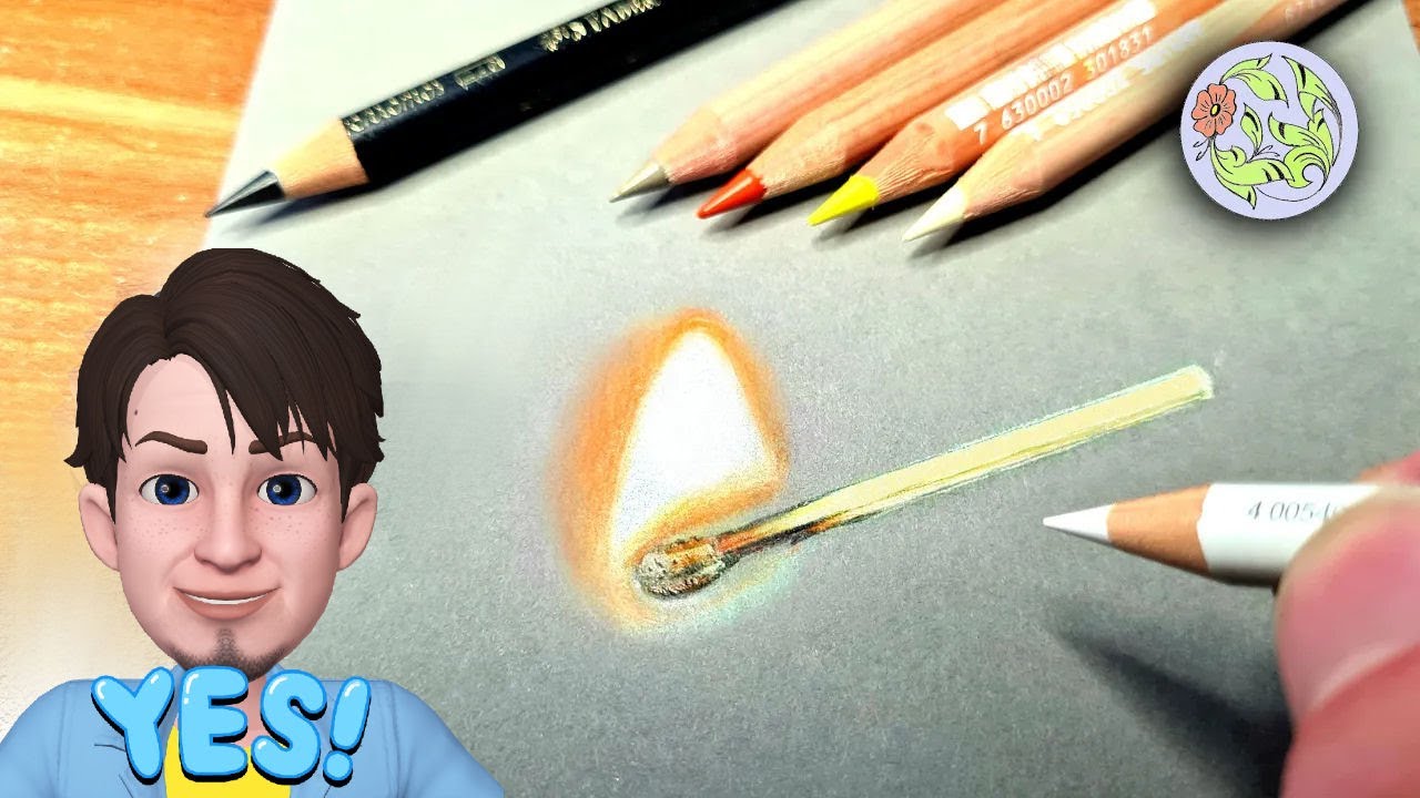 5 Colored Pencils for realistic FLAMES 🔥 - YouTube