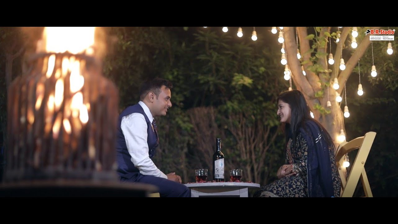 AYUSH LOVE ESHANI ||LATEST PRE WEDDING 2022 || #meerut Br Studio Sadar ...