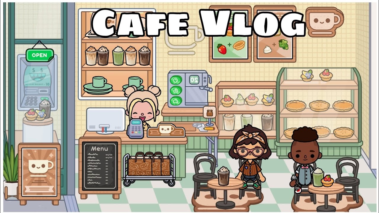 Cafe Mini Vlog☕ | Working at Cafe | Toca Boca | Toca Life World 🌍 # ...