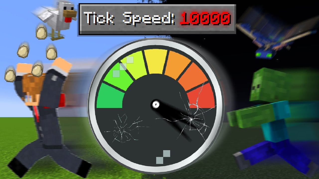 Minecraft's Tick Speed Mod Is So Funny - YouTube