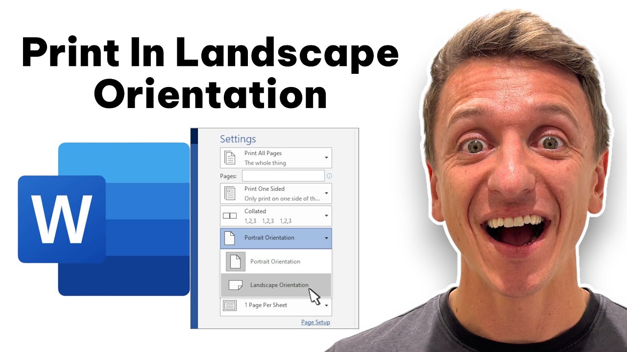 How To Print In Landscape Orientation On Microsoft Word (Quick And Easy ...