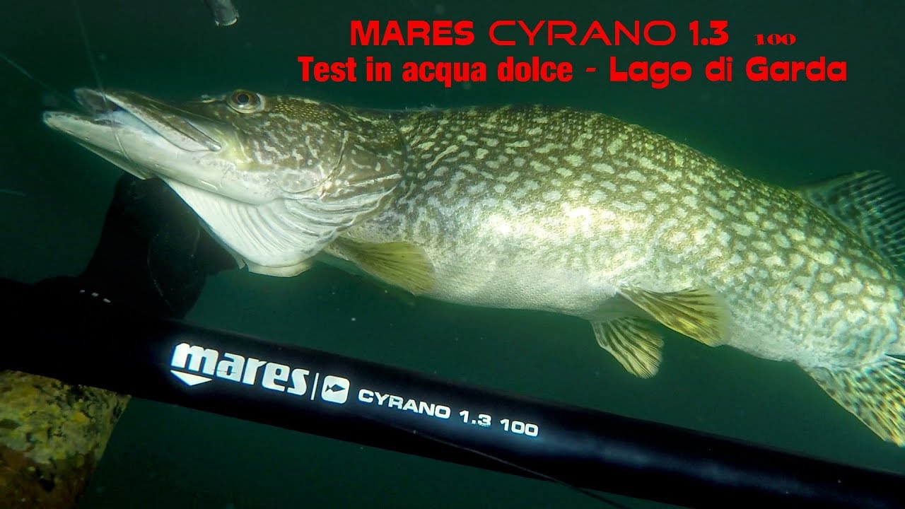 MARES CYRANO 1.3 Test in acqua dolce - Lago di Garda - YouTube