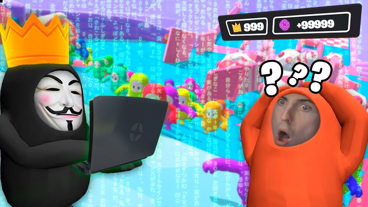 ENCONTRAMOS un HACKER en FALL GUYS - YouTube