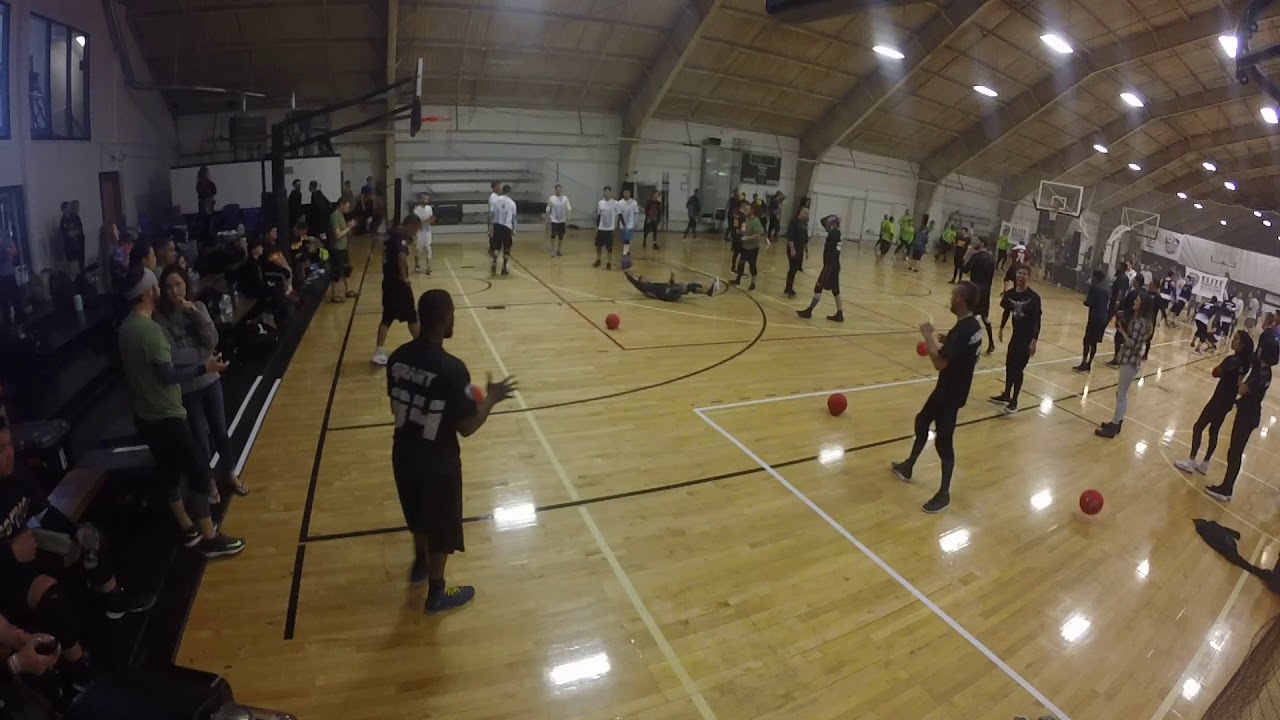 Elite Dodgeball West R2 Portland Downpour vs. EXO Open - YouTube