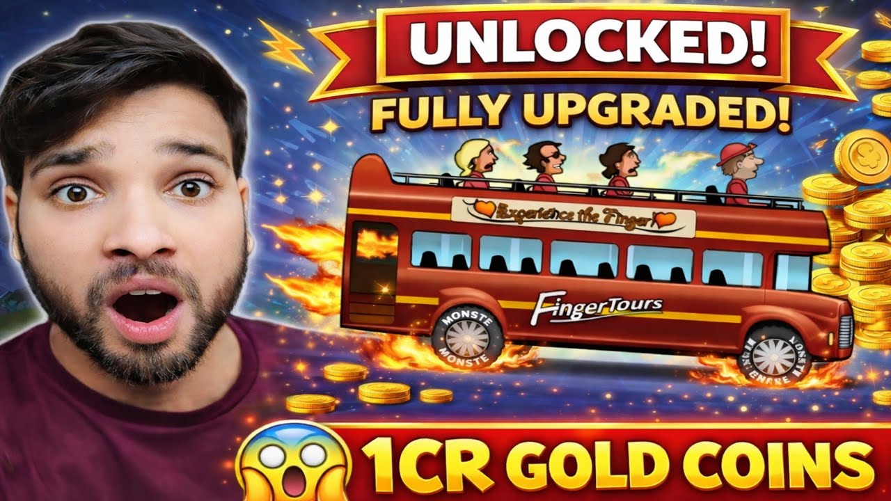 Hill Climb Racing Tourist Bus Unlock and Fully upgrade 😱 - YouTube
