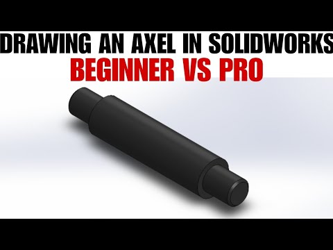 [3] DRAWING AN AXEL BY REVOLVING USING SOLIDWORKS FULL TUTORIAL - YouTube