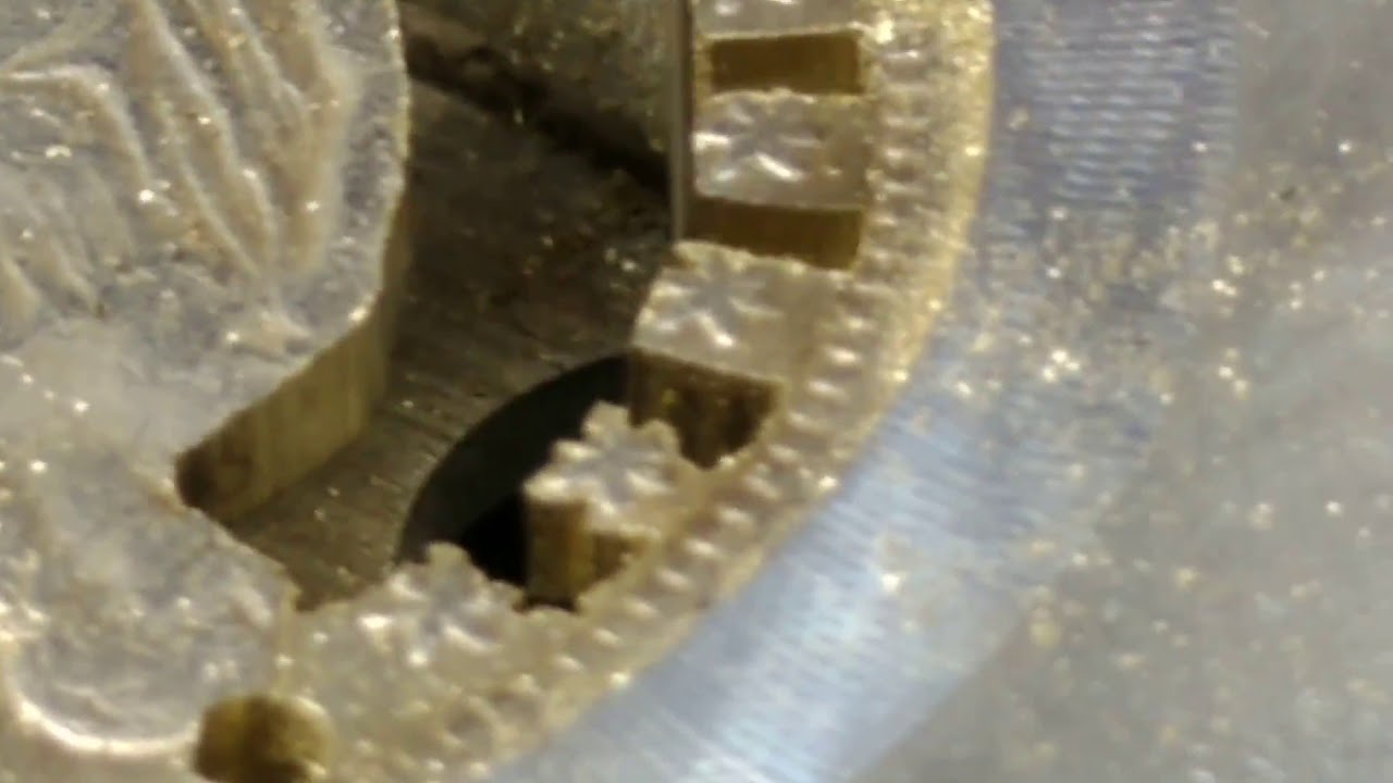Scroll saw coins - blade movement Dewalt 788 - YouTube