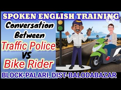 Conversation Between A Traffic Police and Bike Rider | English Dialogue ...