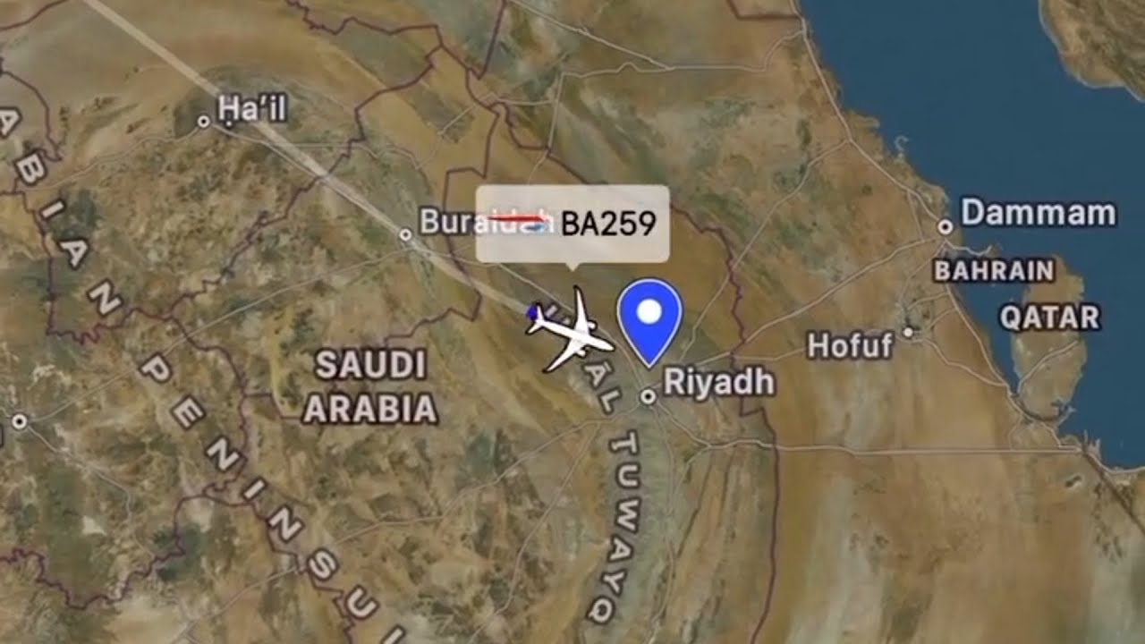 The incredible flight from London to Riyadh 🇸🇦 - YouTube