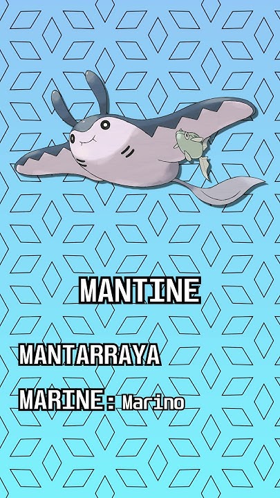🌊Etimología Pokémon: MANTINE y MANTYKE🌊 - YouTube