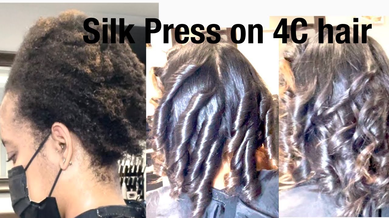 How To: silk press on 4C natural hair | She Ask I delivered!!! - YouTube
