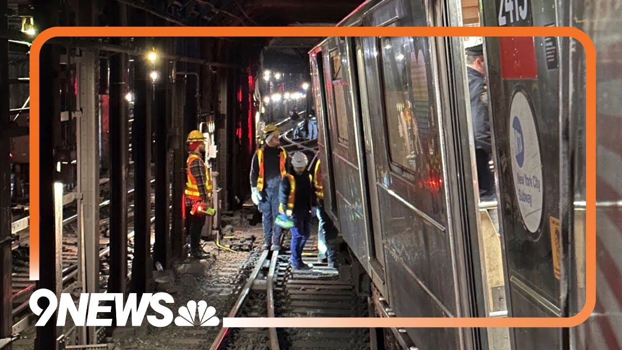 NYC Subway Cars Collide, Derail - YouTube