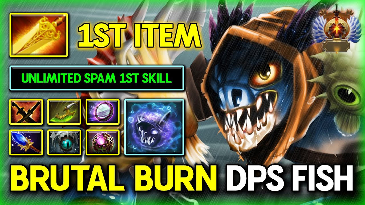 BRUTAL BURN DPS HARD CARRY Slark Radiance + OC Build Unlimited Spam ...