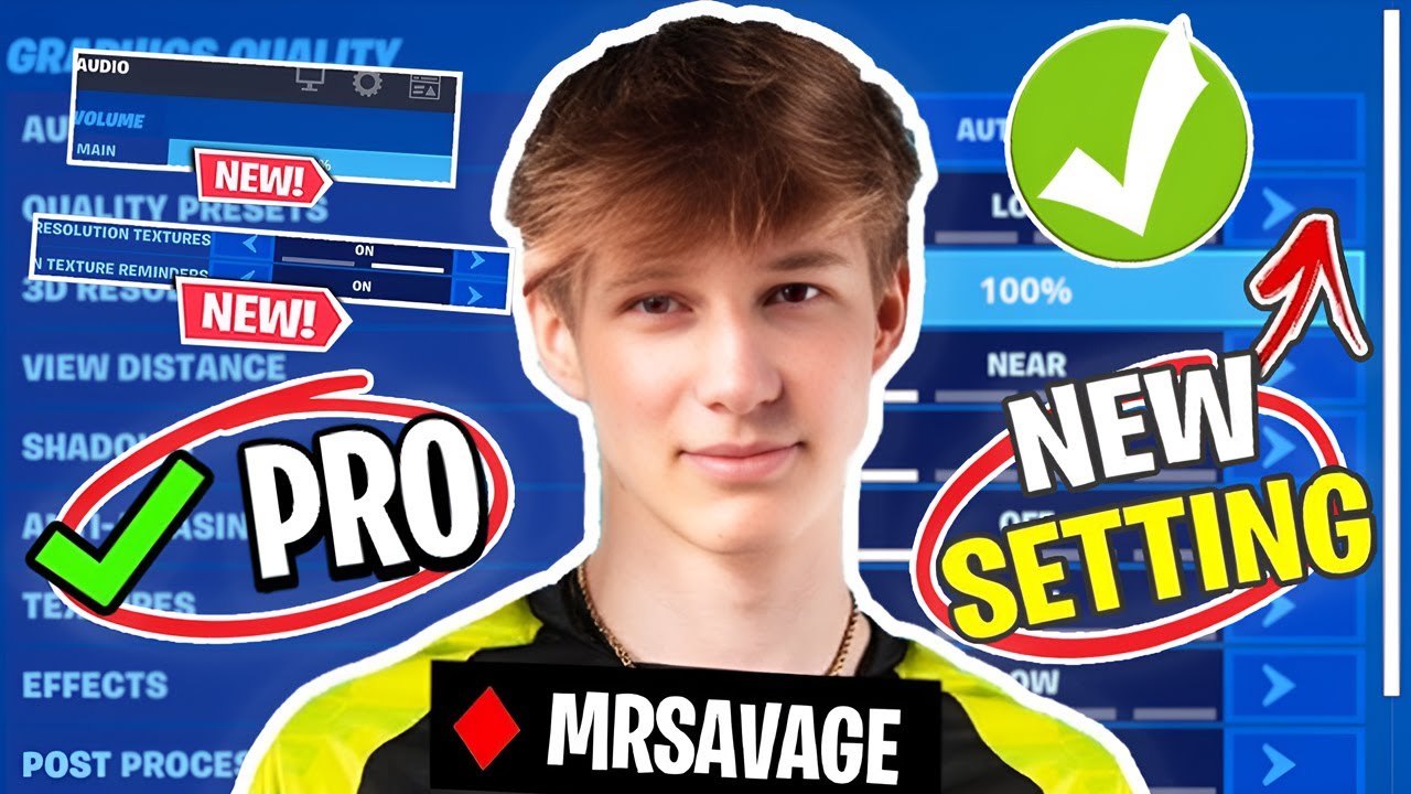 MrSavage NEW Settings Fortnite Chapter 6! *Updated 2025* - YouTube
