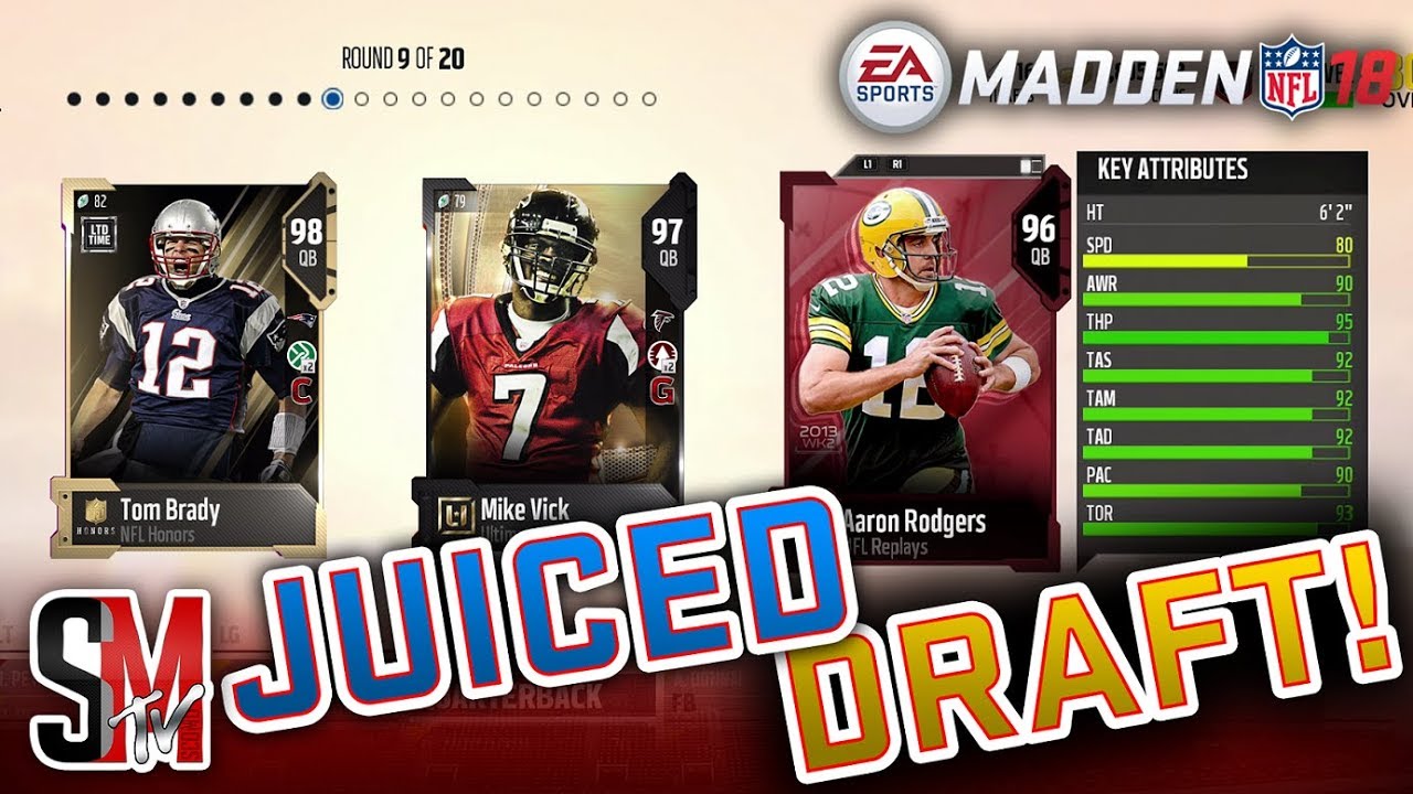 JUICED MUT DRAFTS! Best Drafts Ever! Madden NFL 18 MUT Draft Gameplay ...