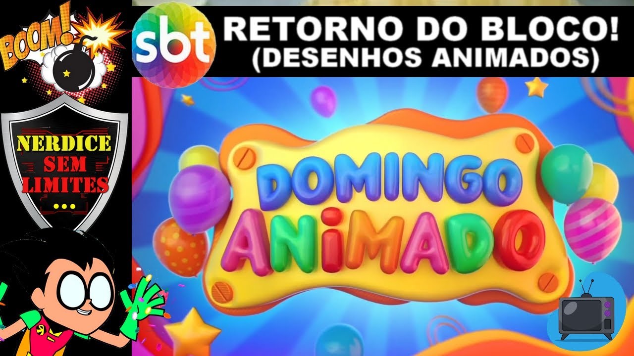 DOMINGO ANIMADO Vai Voltar a Passar no Canal SBT! DESENHOS ANIMADOS no ...