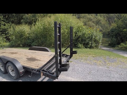 Building folding trailer ramps part 2 - YouTube
