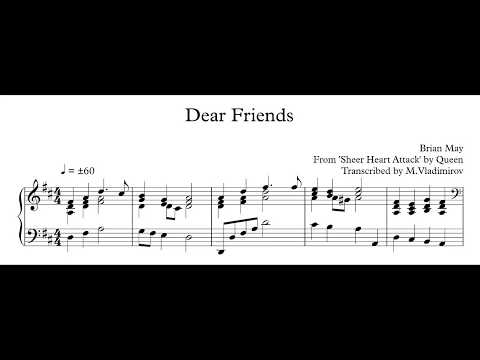 Queen - Dear Friends [piano transcription]