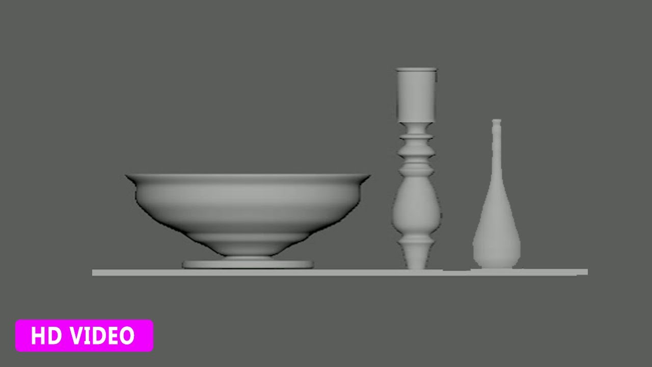 Modeling a simple vase with Spline in 3D maya - part 2 - YouTube