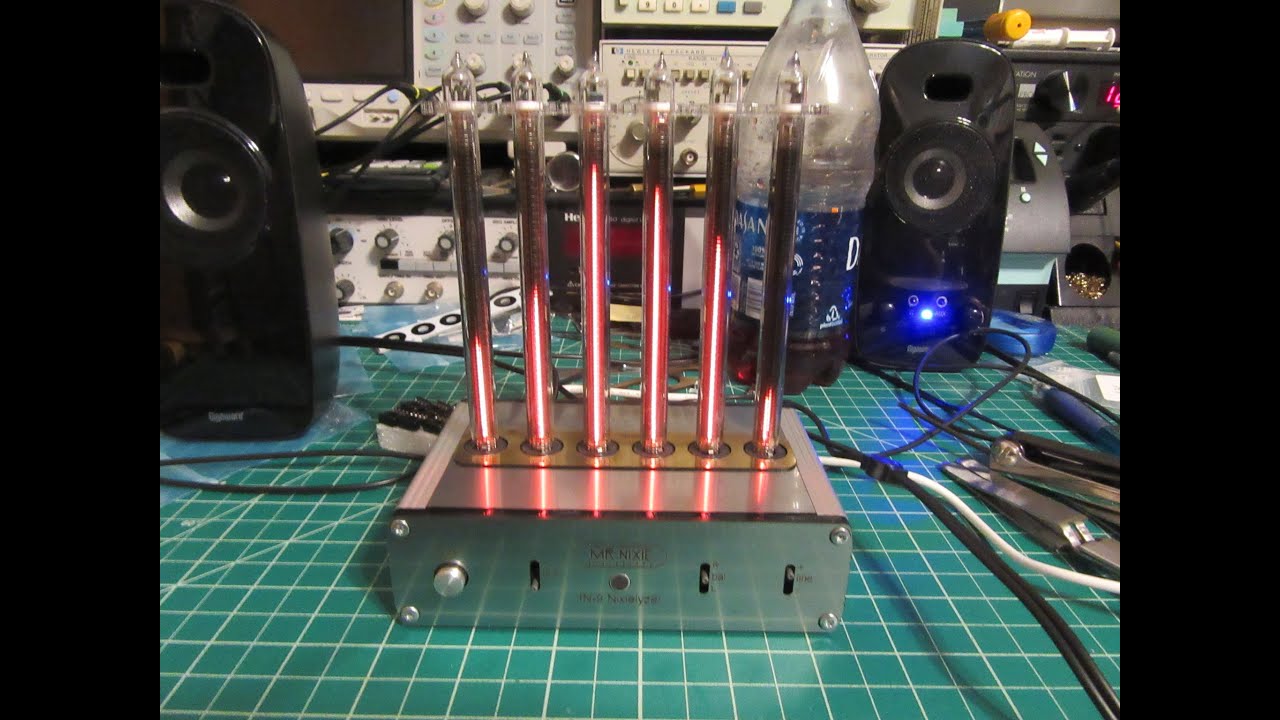 Mr. Nixie "Nixielyzer" 6-Band Audio Spectrum Analyzer - YouTube
