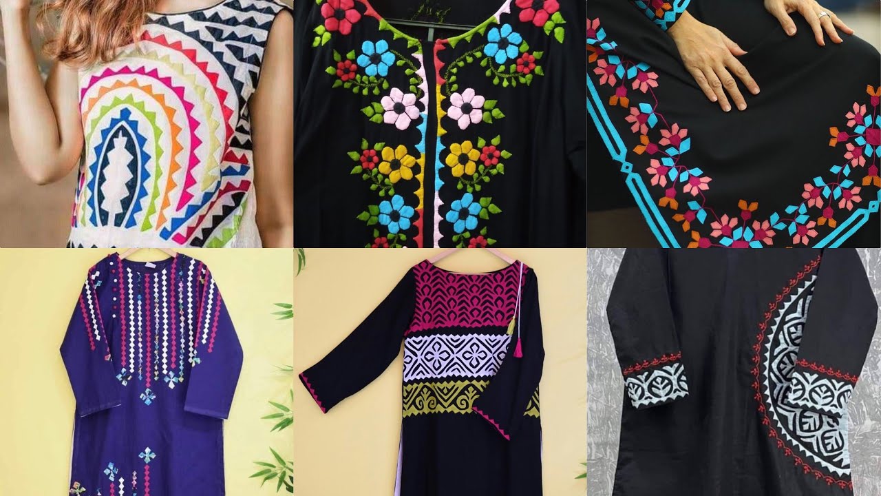 Latest applique Hand embroidery designs|Applique Embroidery designs ...