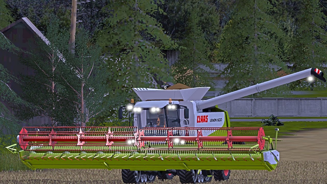 Barley Harvest | Claas Lexion 600-Farming Simulator 17 - YouTube