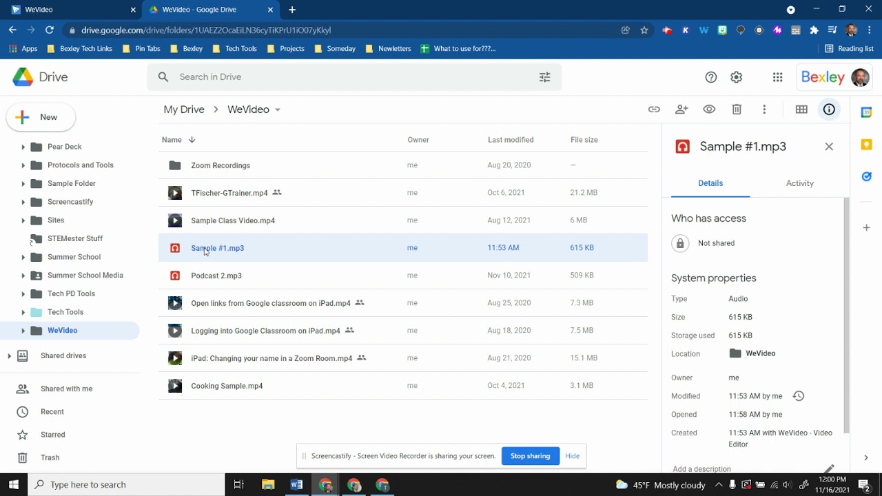 Finding your WeVideo File in Google Drive - YouTube