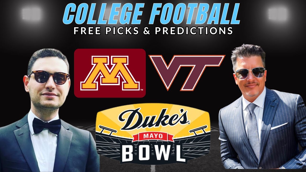 College Football Free Pick - Minnesota vs Virginia Tech - Friday 1/3/25 ...