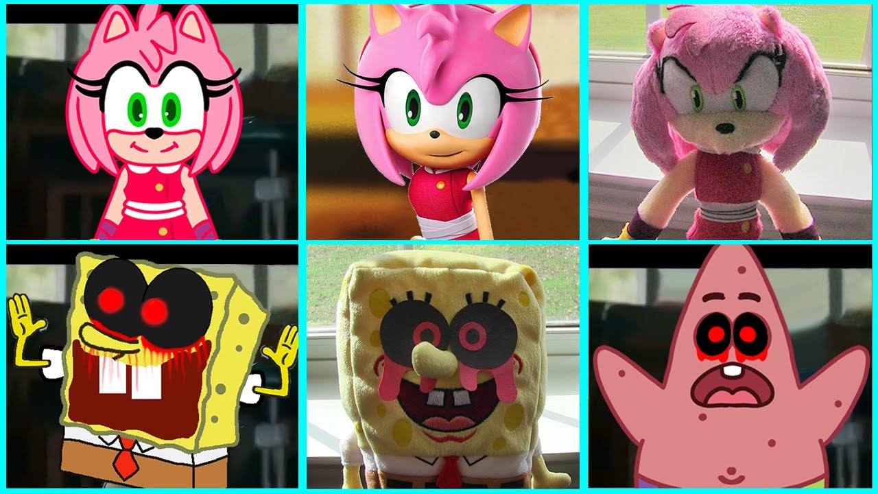 Sonic The Hedgehog Movie - SpongeBob EXE Dancing vs Amy Sonic Boom Uh ...