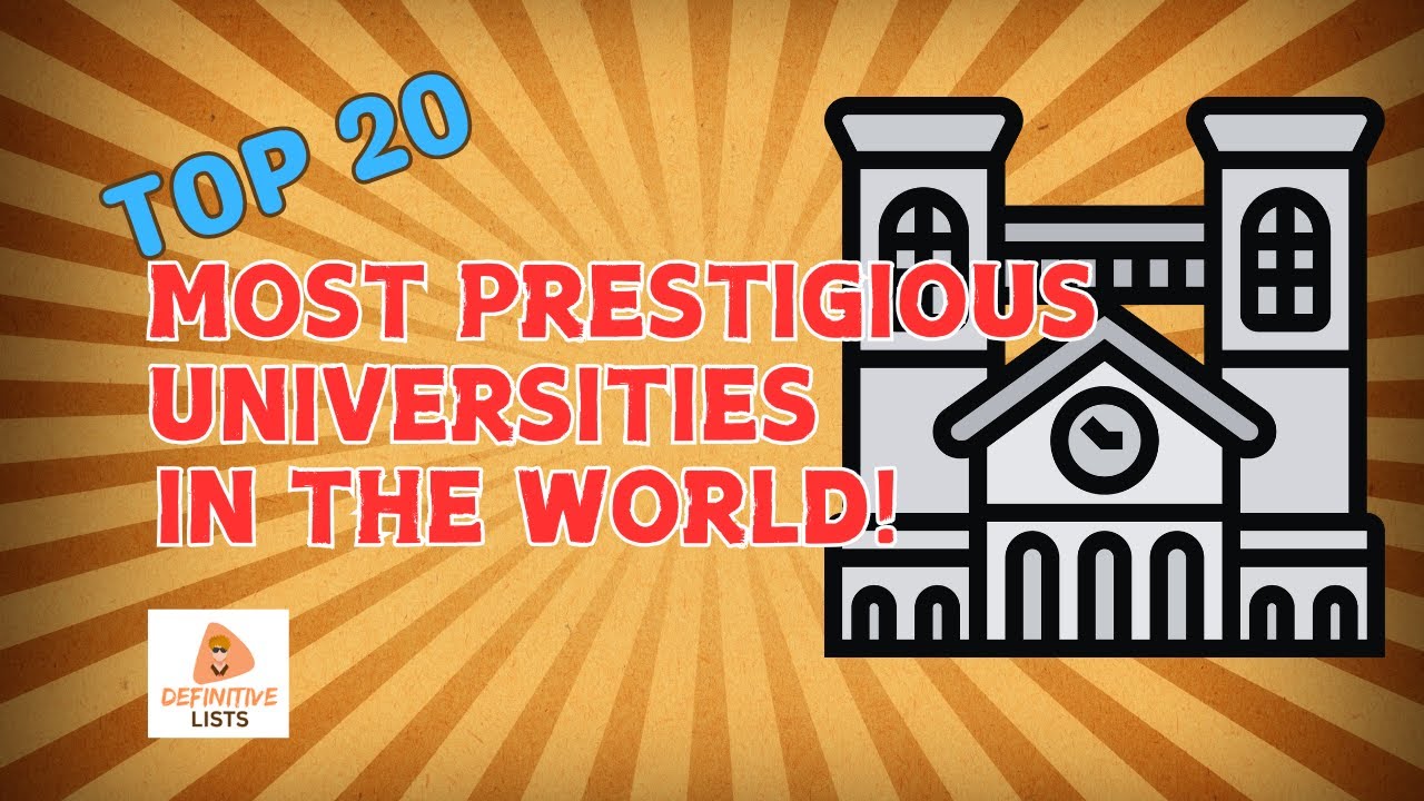 Top 20 Universities in the World - YouTube