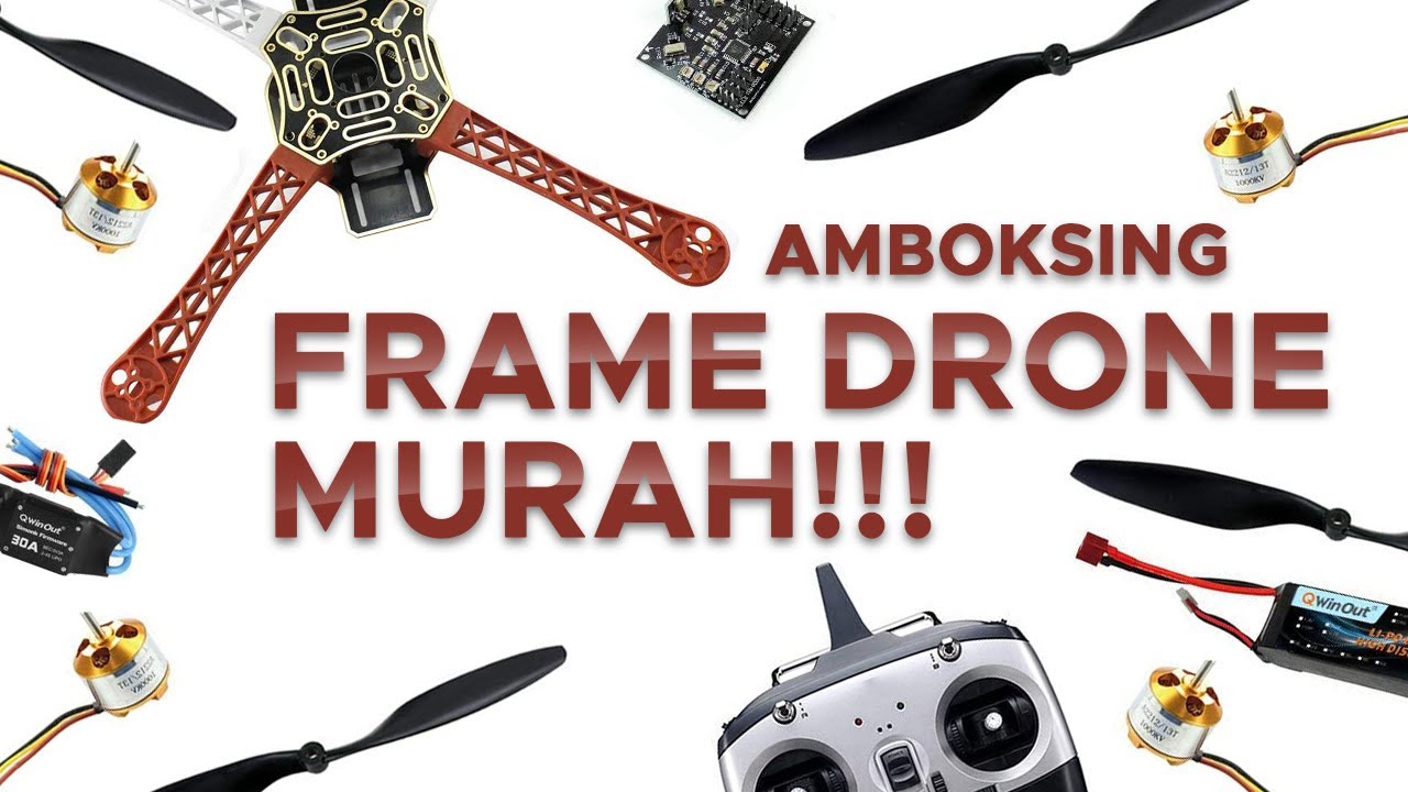 DRONE RAKITAN DJI F450 FRAME KIT DRONE QUADCOPTER UNBOXING - YouTube