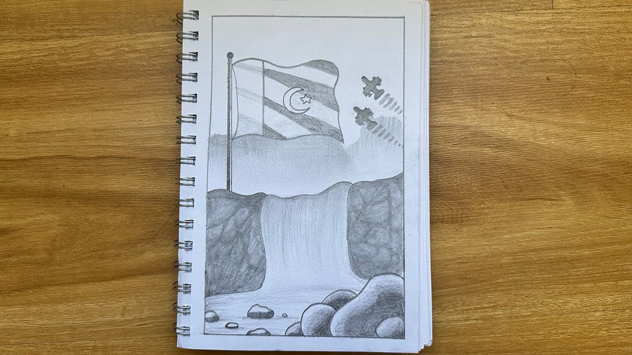 14 August Drawing | Pakistan Independence Day Drawing | Independence ...