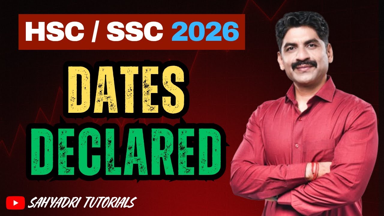 HSC/SSC Board Dates Declared | HSC Board | Sahyadri Tutorials | Mahesh ...