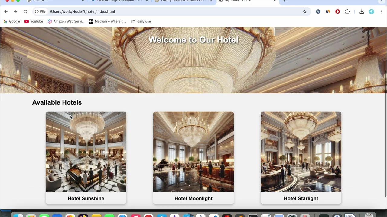 Hotel Website Using Html Css And Javascript | Frontend Step-by-Step Tutorial In Hindi - YouTube