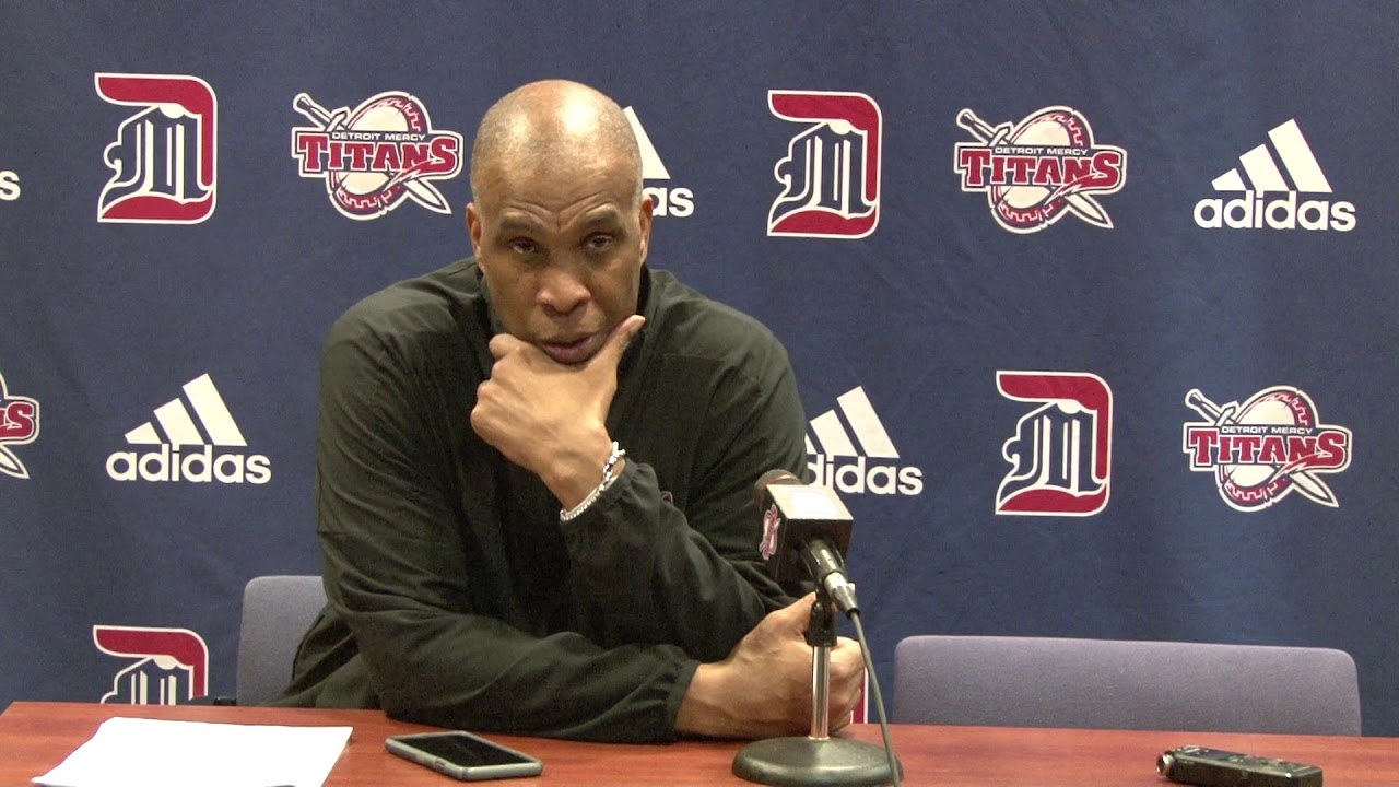 Detroit Mercy Men's Basketball Head Coach Mike Davis Post Game - YouTube