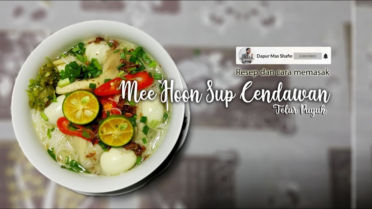 Mee Hoon Sup Cendawan Telur Puyuh - Resep Dan Cara Masak Mee Hoon Sup ...