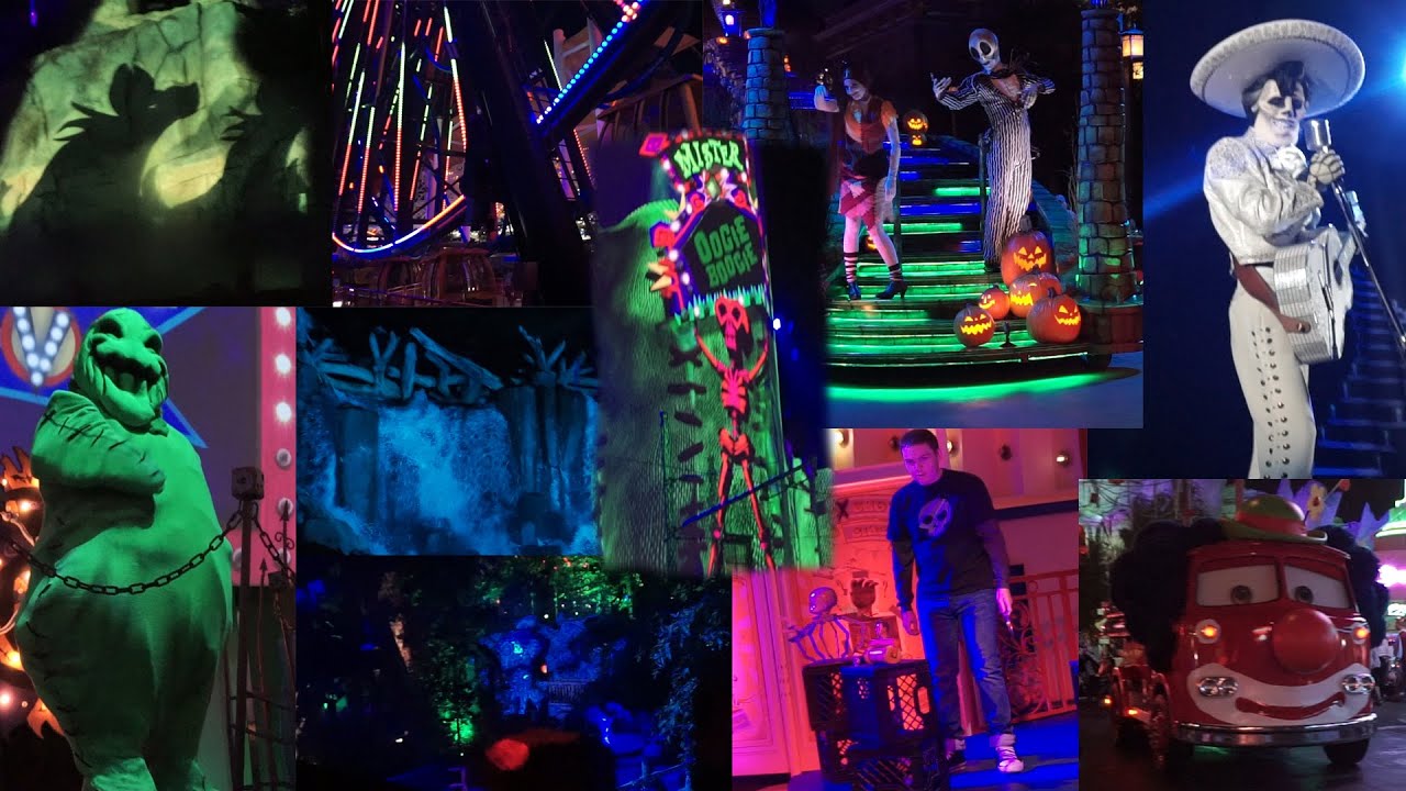 Disney's California Adventure: Oogie Boogie Bash Party - Vlog - YouTube