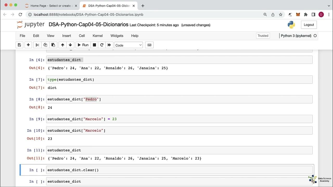Estruturas de Dados - Trabalhando com Dicionários em Python - Parte 1/2 - YouTube