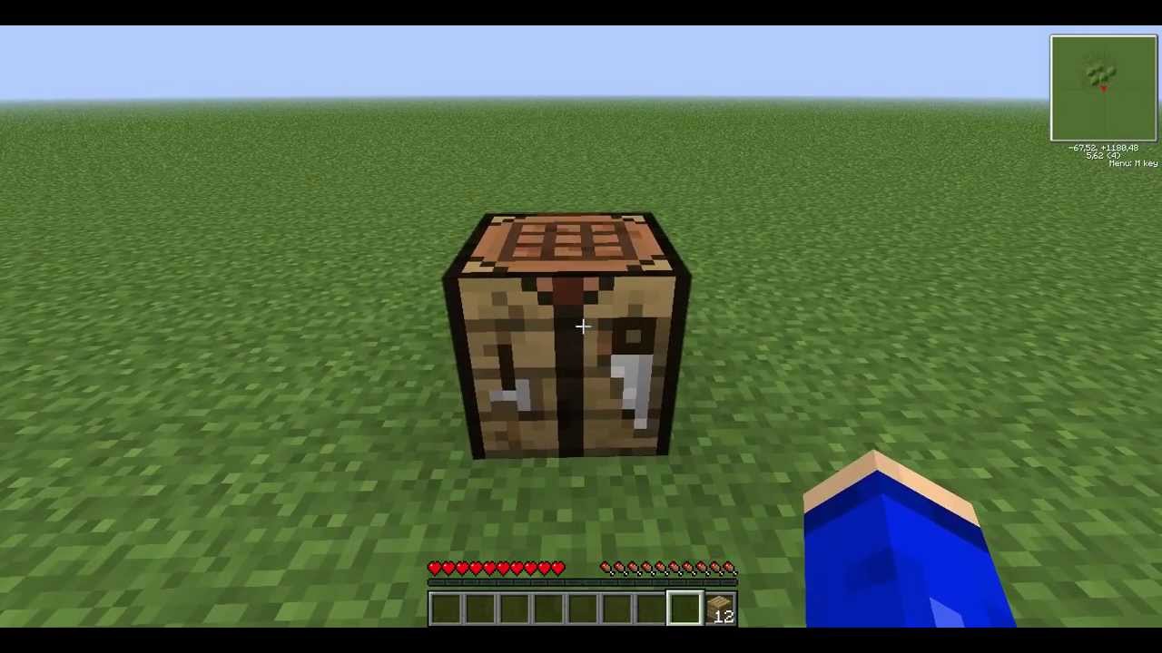 Tutorial #1: Como fazer uma MESA DE TRABALHO no Minecraft - YouTube