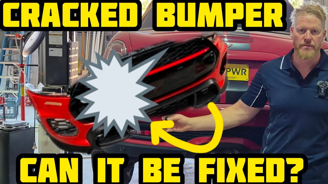 How to repair a cracked / damaged plastic bumper. - YouTube